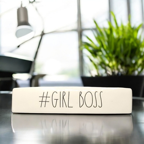Rae Dunn | Office | Rae Dunn Girl Boss White Paperweight | Poshmark